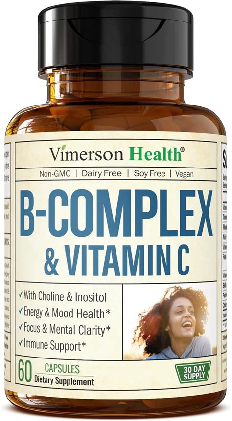 Vitamin B Complex With Vitamin C And Folic Acid Folate 8 High Potency B Vitamins