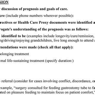 Sample Electronic Medical Record Based Template Goc Smartphrase For