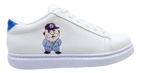 Tenis Bordado De Simi Azul Meses Sin Interés