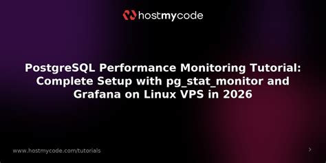 Postgresql Performance Monitoring Tutorial Complete Setup With Pgstat