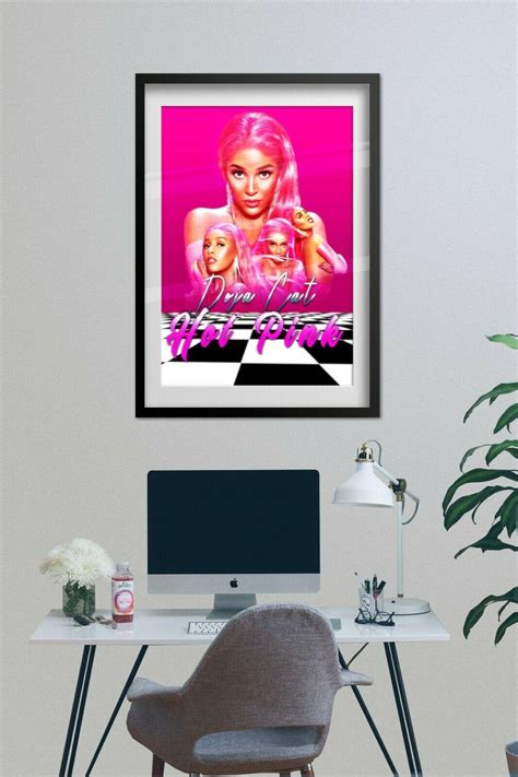 Doja Cat Poster Hot Pink Album Official Art High Quality Prints