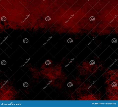 Abstract Dark Background With Red Splashed Parts Apocalyptic Scene