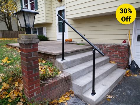 Black Surface C50 Easy To Install Exterior Handrail Simplified Building