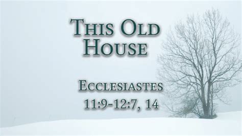 This Old House Logos Sermons