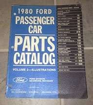 1980 Ford Ltd Parts Catalog Illustrations
