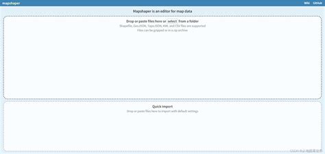mapshaper 一款用于编辑 shapefile，geojson，topojson和csv文件的工具 csdn博客