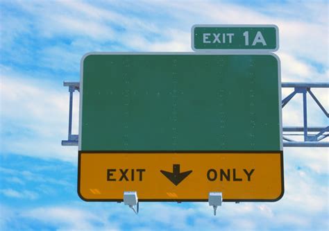 Interstate Highway Exit Signs