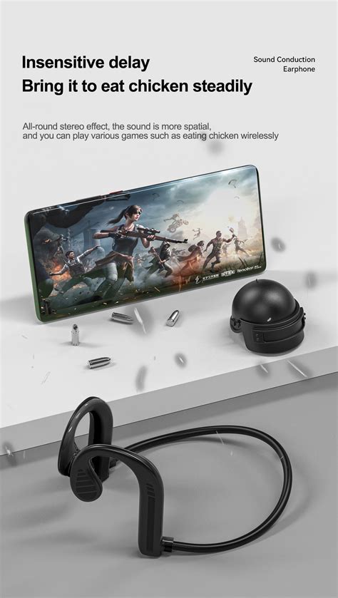 Newly Update Bone Conduction Neckband Headset Original Noise Reduction