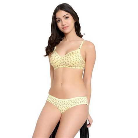 Lycra Cotton Floral Ladies Bra And Panty Sets 2 Size 30b To 40b At