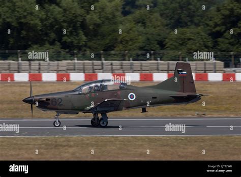 Pilatus Pc 9 Aircraft Of The Slovenian Air Force At The 2022 Royal