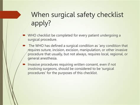 Surgical Safety Checklist Symposium 2 Pptx