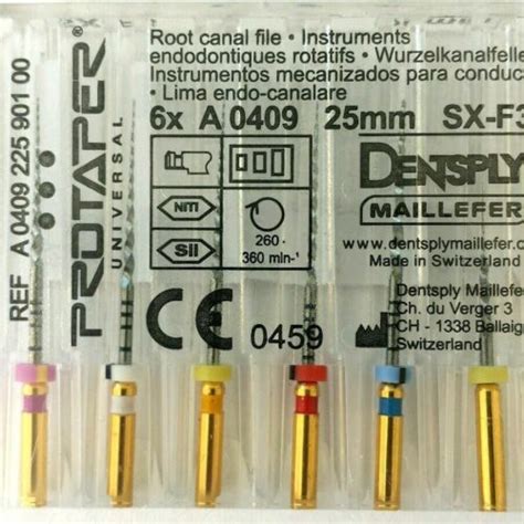 Dentsply Protaper Gold Rotary Files F1f2f3s1s2sx F3 Sx19 25mm 6