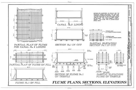Flume Plans Sections Elevations Puget Sound Power And Light Company