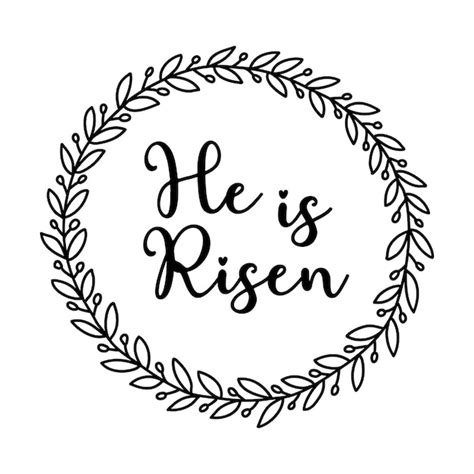 Premium Vector Bible Verse Vector He Is Risen Easter Bible Verse