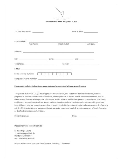 Mgm Win Loss Statement Fill Out And Sign Online Dochub