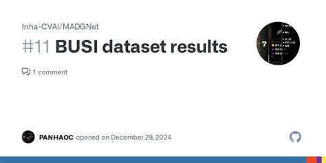 Busi Dataset Results · Issue 11 · Inha Cvaimadgnet · Github