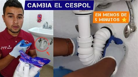 Como Cambiar El Cespol Del Lavabo ⚡ Super Fácil 🔧🌀 Lavabos Pileta