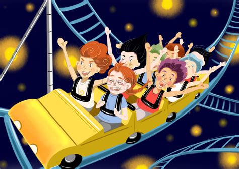 롤러코스터 일러스트 무료 다운로드 Lovepik