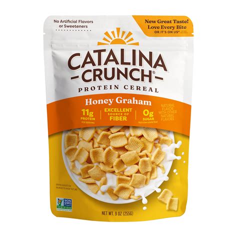 Catalina Crunch Protein Cereal Honey Graham 9 Oz High Protein Fiber