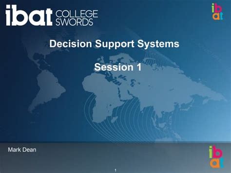 Dss And Expert Systempptx Taxonomy Classification Characteristics