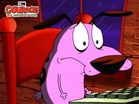 Shocked Courage  Shocked Courage Courage The Cowardly Dog