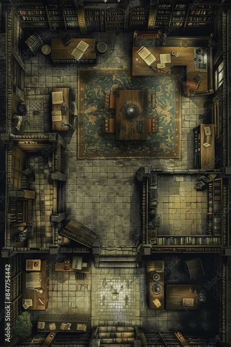 Dnd Battlemap Secretive Thieves Guild Members Planning Heist