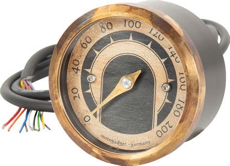 Motogadget Speedometer Mst Vintage With Brass Bezel
