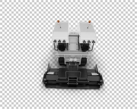 Premium Psd Asphalt Paver Isolated On Background 3d Rendering