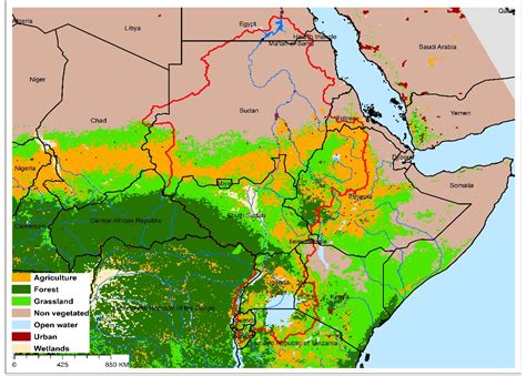 Lake Nasser Map Africa