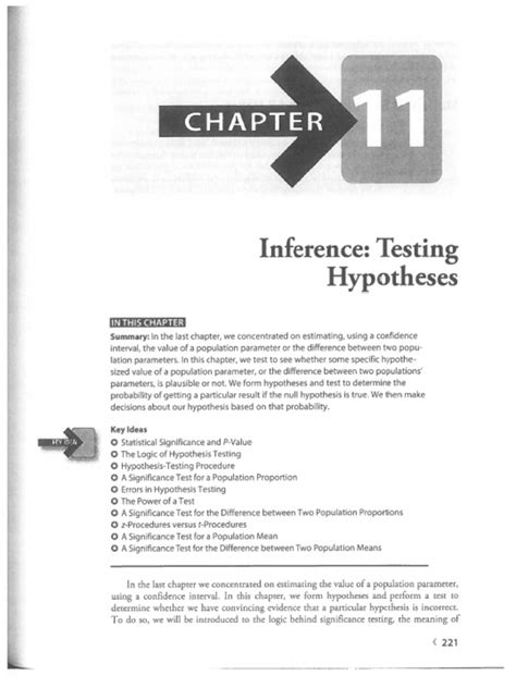 Chapter 11hypothesis Testing Pdf
