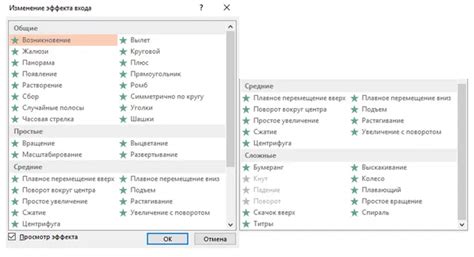 Виды анимации в Powerpoint Какого эффекта анимации не существует