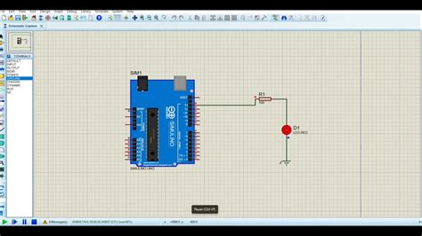led blinking simulation in proteus with arduino code tutorial youtube