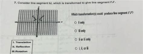 solved 7 consider line segment ij which is transformed to give line