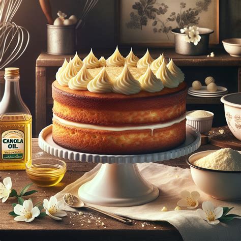 Delicious Canola Oil Cake Recipe A Moist Vanilla Delight