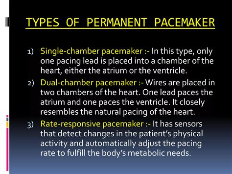 Pacemaker Powerpoint Presentation Med Surg Pptx Heart And Cardiovascular Diseases Diseases
