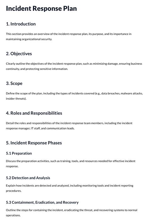 Incident Response Plan Template Template Collaborative Docs For Teams