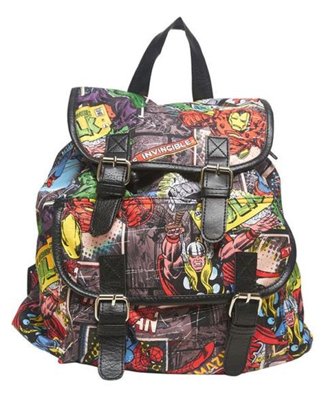 Comic Print Backpack Backpacks Bags Wet Seal