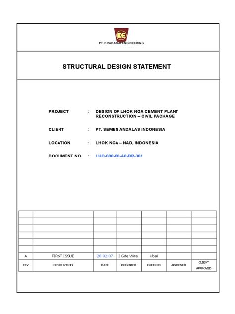 Structural Design Statement Pdf Structural Steel Structural Load