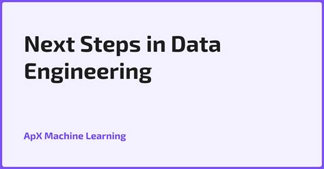 Quiz For Next Steps In Data Engineering Apx Machine Learning
