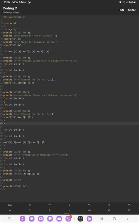 Addition Of Two Matrixes Prince Mishra