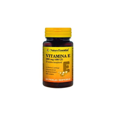 Nature Essential Vitamine E 400 Ui Naturel 60 Gélules Docmorris France