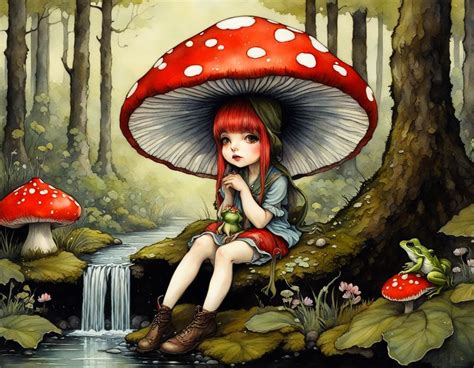 Mushroom Pixie Ai Generated Artwork Nightcafe Creator