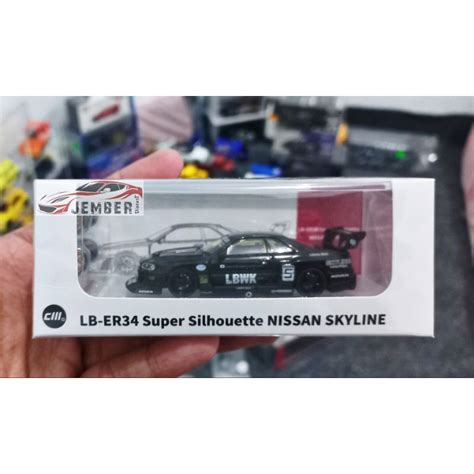 Jual Cm Model Lb Er34 Super Silhouette Nissan Skyline Black Seald