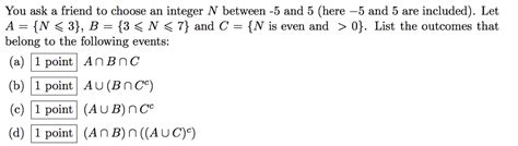 solved you ask a friend to choose an integer n between 5