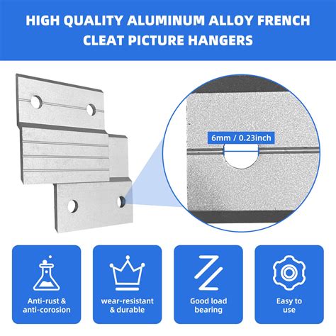 French Cleat Hanger Ook 30 In 300 Lbs Picture And Mirror French Cleat