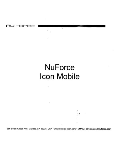 Nuforce Icon Mobile Dac Amp Pdf Headphones Usb