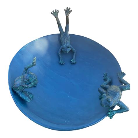 Garden Bird Bee Bath With Frog Design 22nice4me