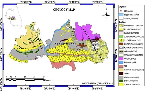 Integrated Geo Sinkhole Map Showing The Various Litho Units And Gps