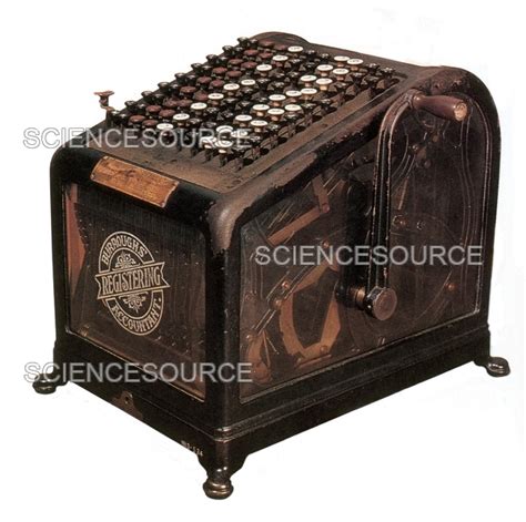 Burroughs Adding Machine 1886 Stock Image Science Source Images