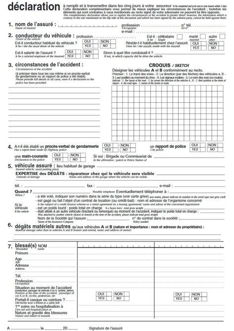 Constat Amiable Toutes Les Infos à Connaître